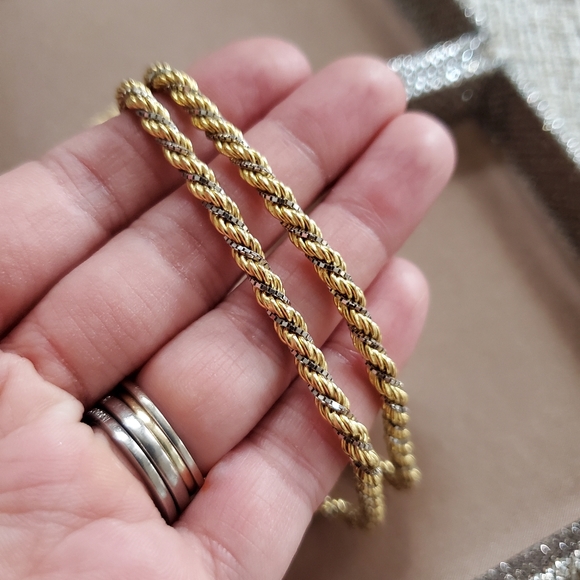 Jewelry | Vintage 14k Gold Twisted Rope Necklace | Poshmark